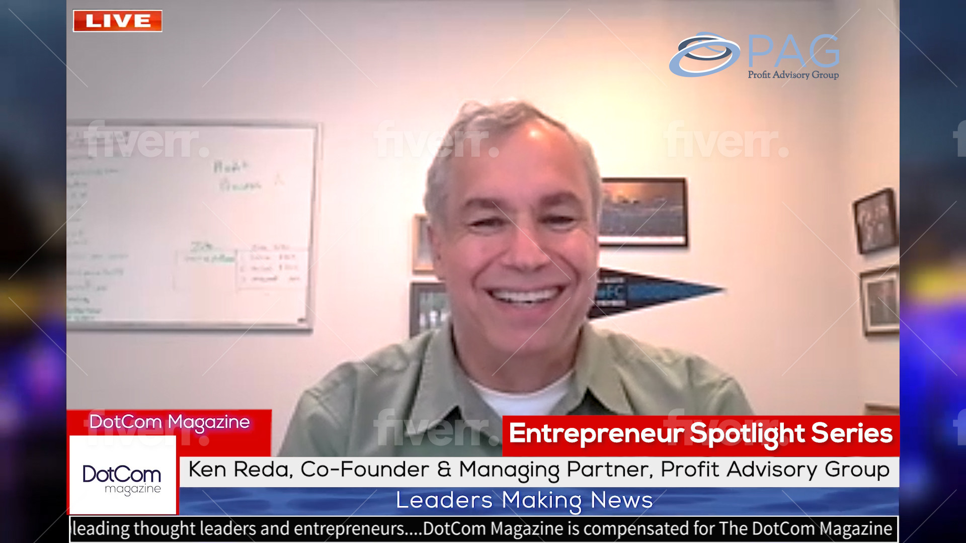 Ken Reda, Co-Founder & Managing Partner, Profit Advisory Group - DotCom Magazine-Influencers And ...