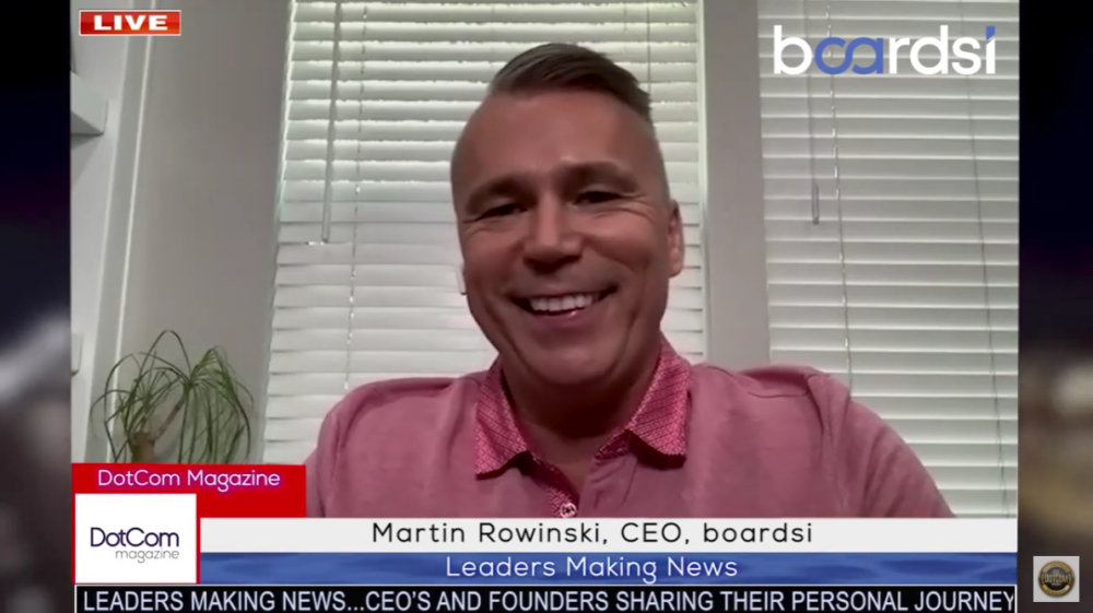 Martin Rowinski, CEO, boardsi, A DotCom Magazine Exclusive Interview